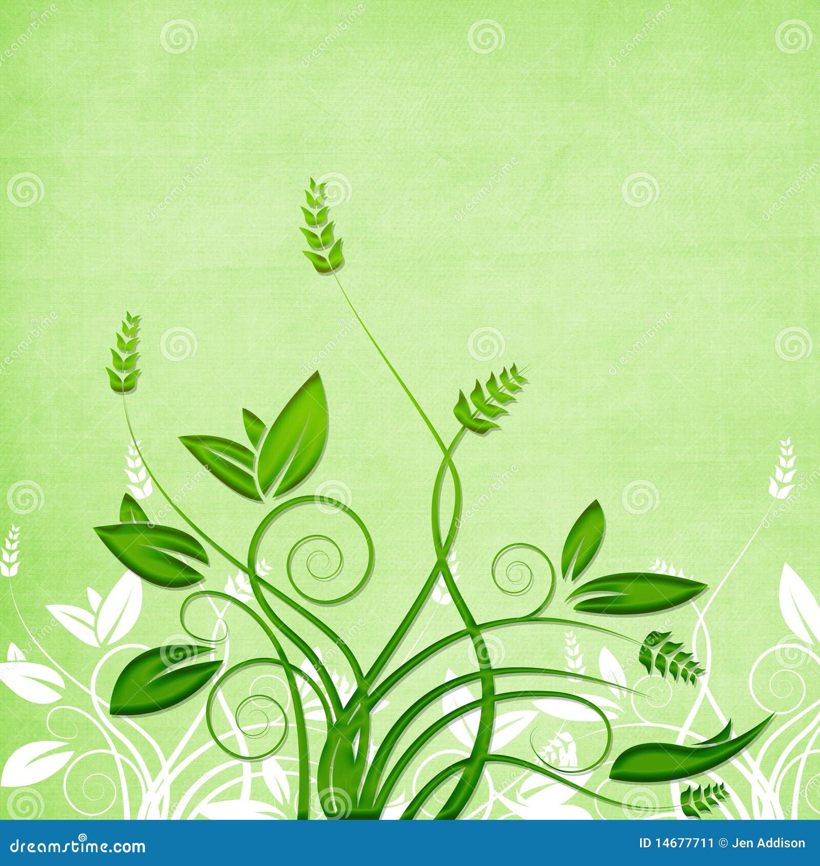 Textured foliage vector stock vector. Illustration of flower - 14677711