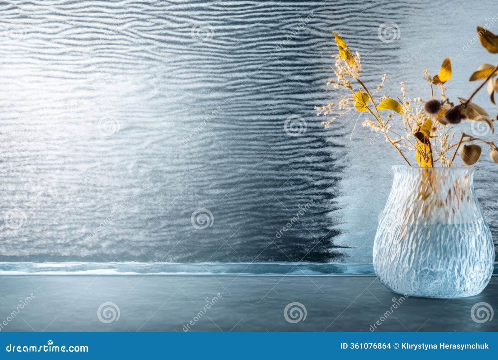 Textured Frosted Glass in Chambray Blue, Misty Patterns Creating an ...