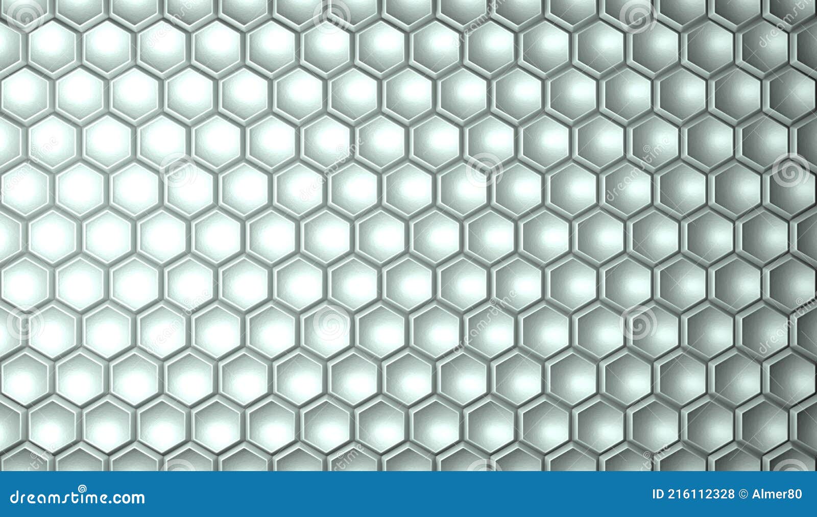 Textured Geometric Hexagonal Background in White Color. Hexagonal Cells ...