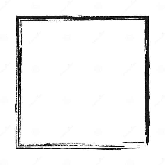 Textured Geometric Square. Frame Stock Vector - Illustration of ...