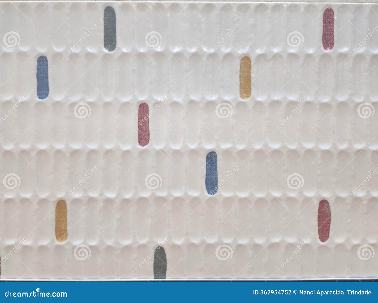 Textured Geometric Wall Design Featuring Subtle Colored Vertical Ovals ...