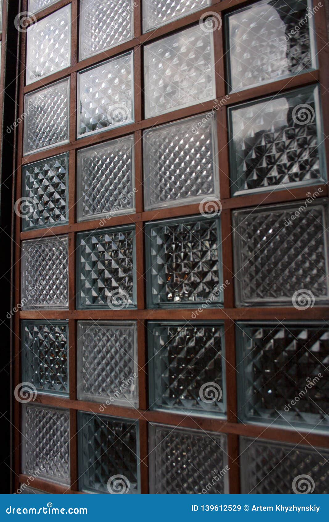 Textured Glass Square Bricks Background Stock Image - Image of frame ...