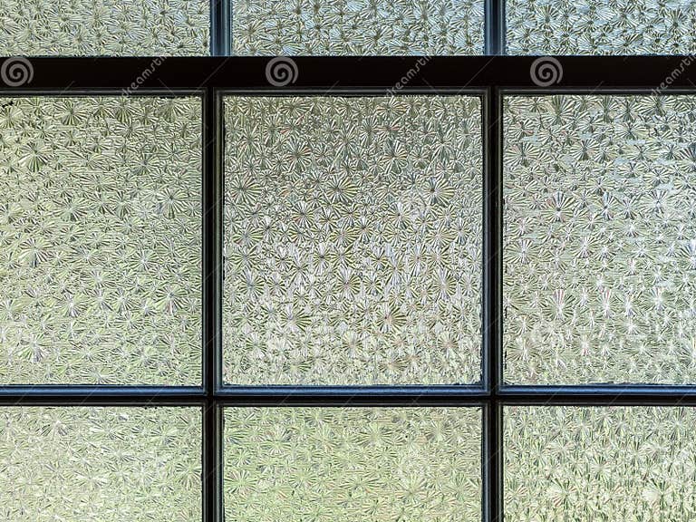 Textured-Glass Window Panes Stock Photo - Image of grid, horizontal ...