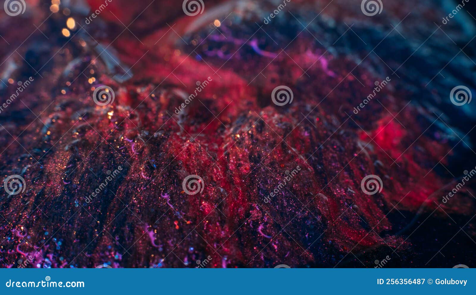 Textured Glitter Background Glistening Red Blue Inks Stock Image ...