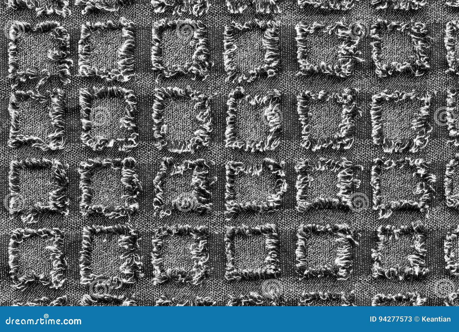 Textured Gray Square Thread. Stock Image - Image of design, abstract ...