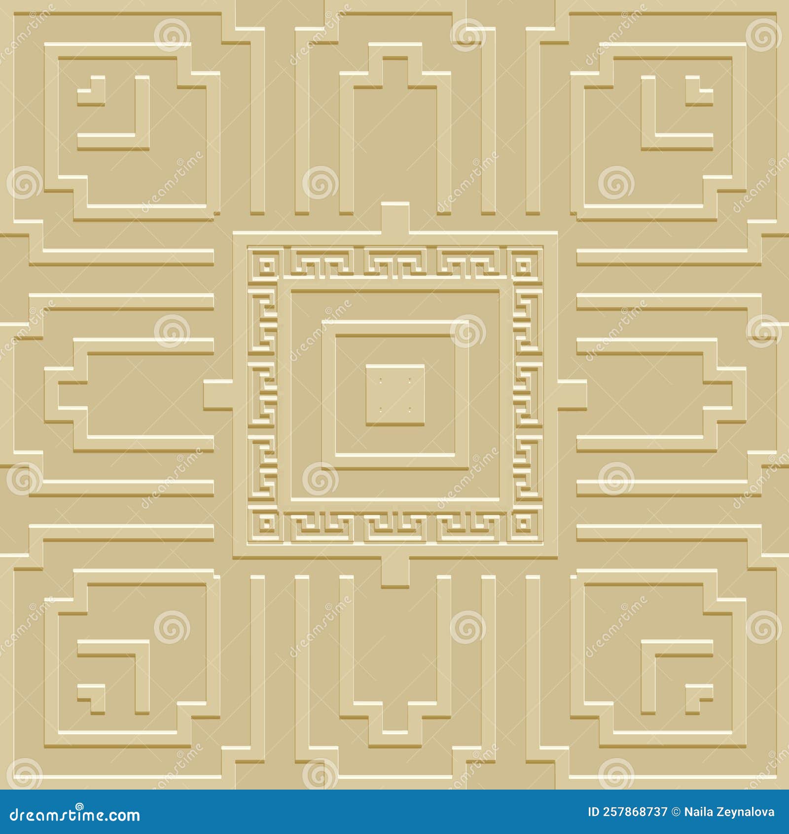 Textured Greek 3d Seamless Pattern. Surface Tribal Ethnic Style Emboss ...
