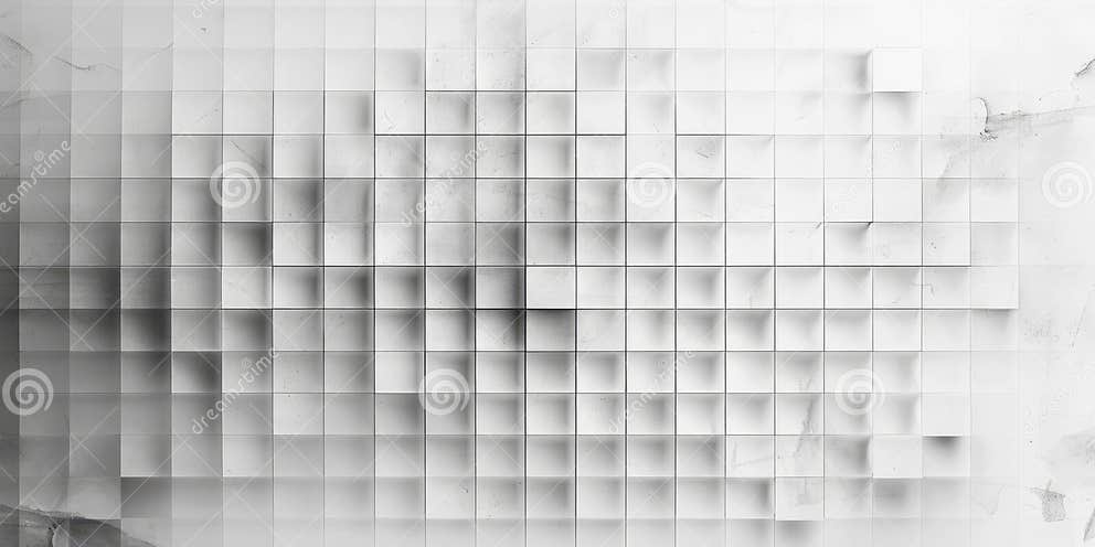 Textured Grid Pattern on a White Background Showcasing Depth and ...