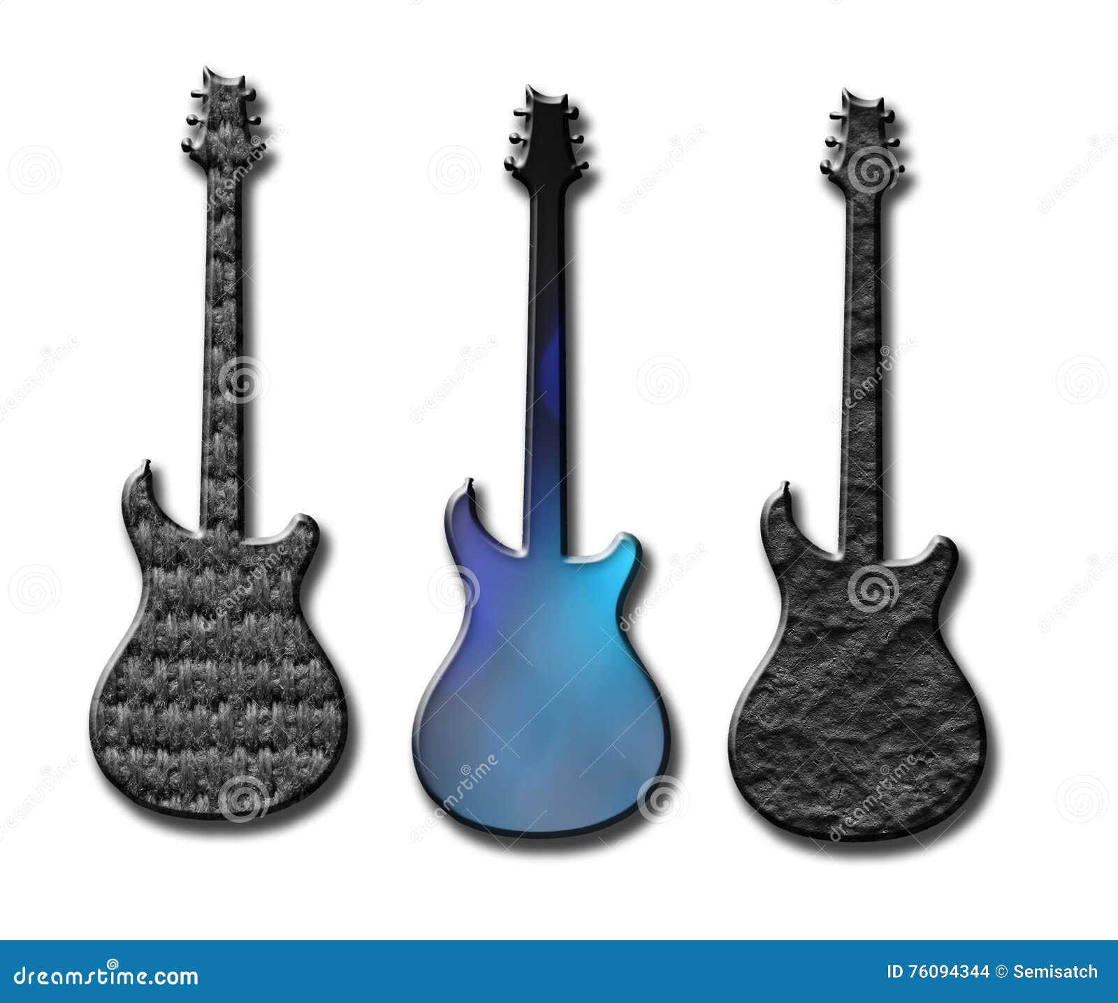 Textured guitar shapes stock photo. Image of closeup - 76094344