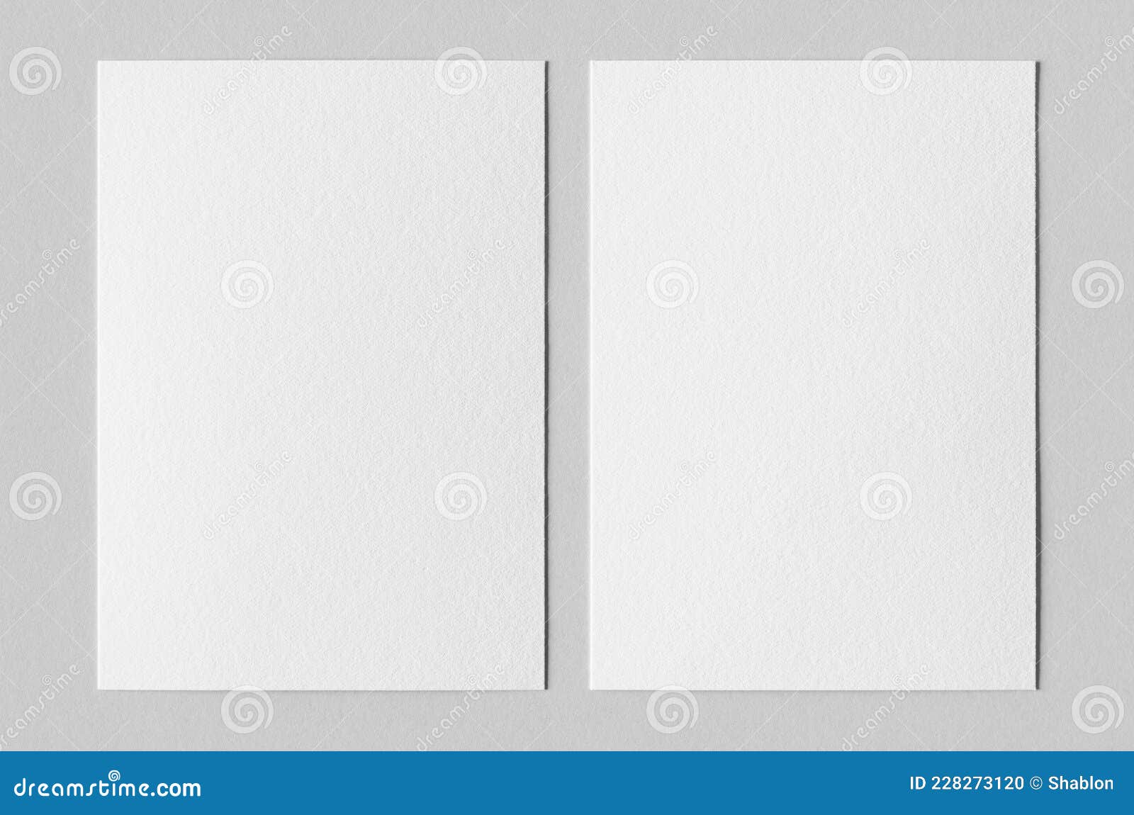 Textured A6 Invitation Card Or Flyer Mockup, Portrait Orientation Stock ...