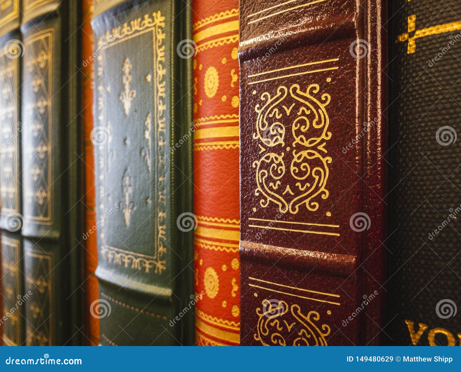 Blank Leather Book Spine