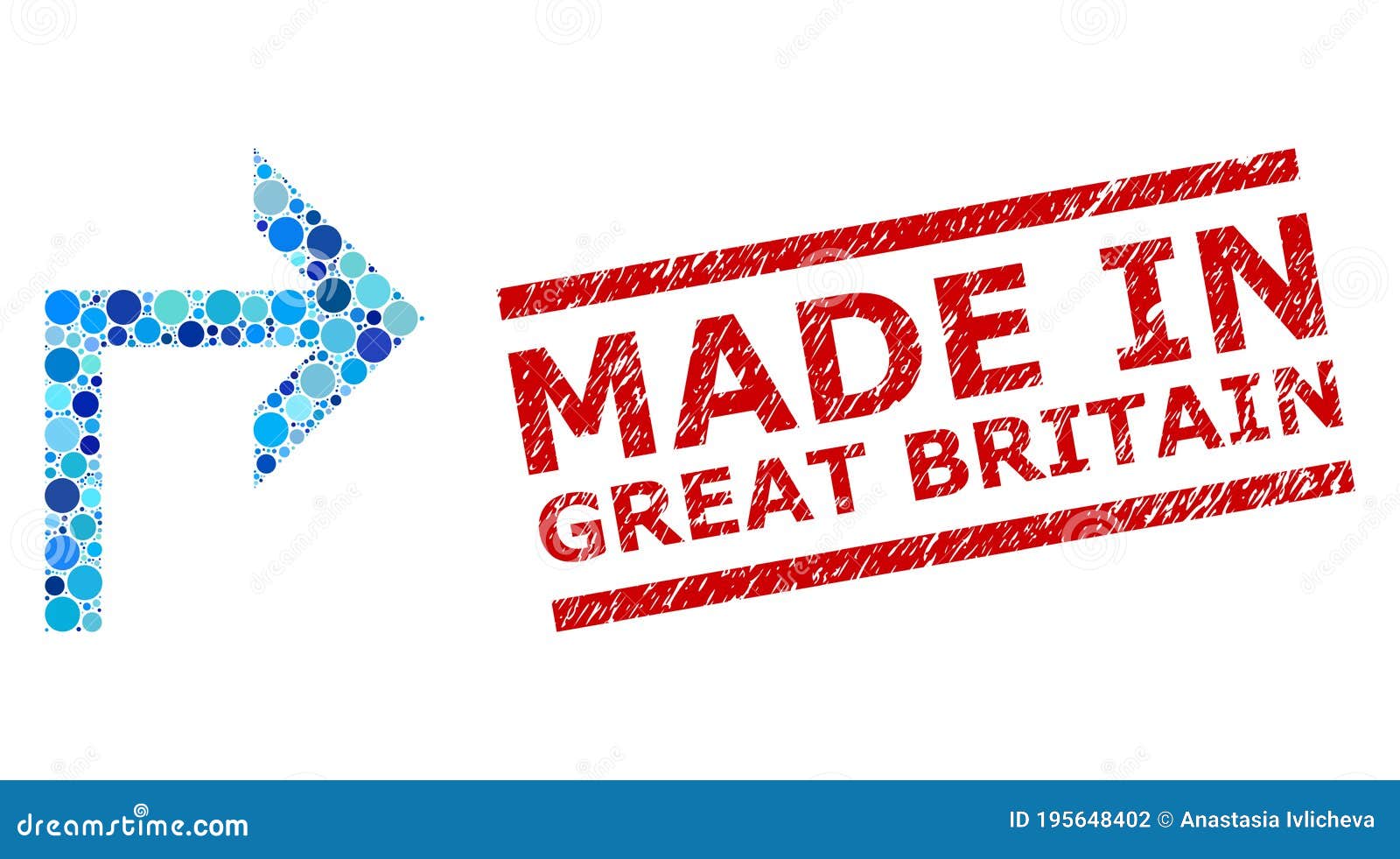 Made In UK Britain Flag Logo. English Brand Sticker Made In Britain ...