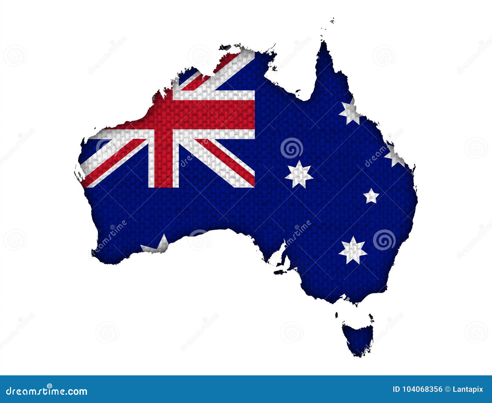 Textured Map of Australia in Nice Colors Stock Illustration ...