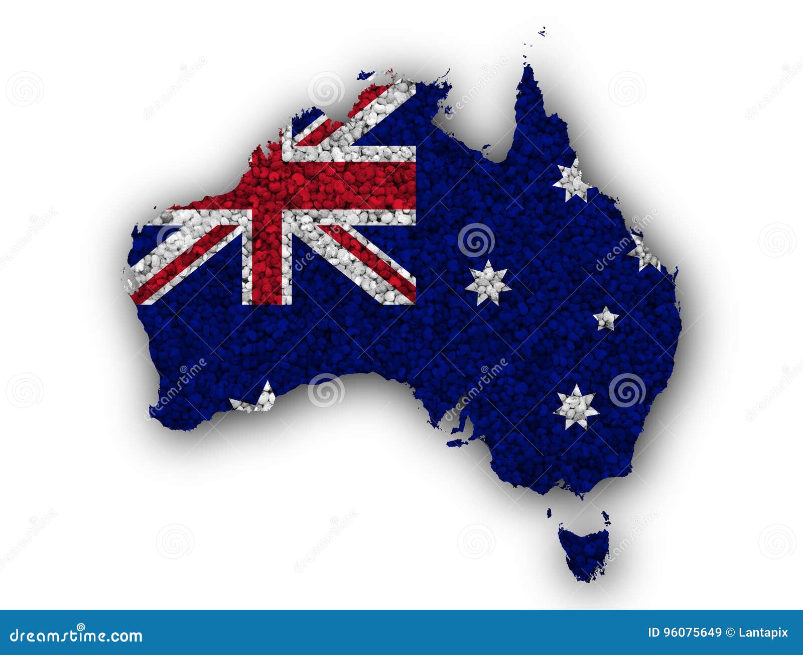 Textured Map of Australia in Nice Colors Stock Image - Image of shadow ...