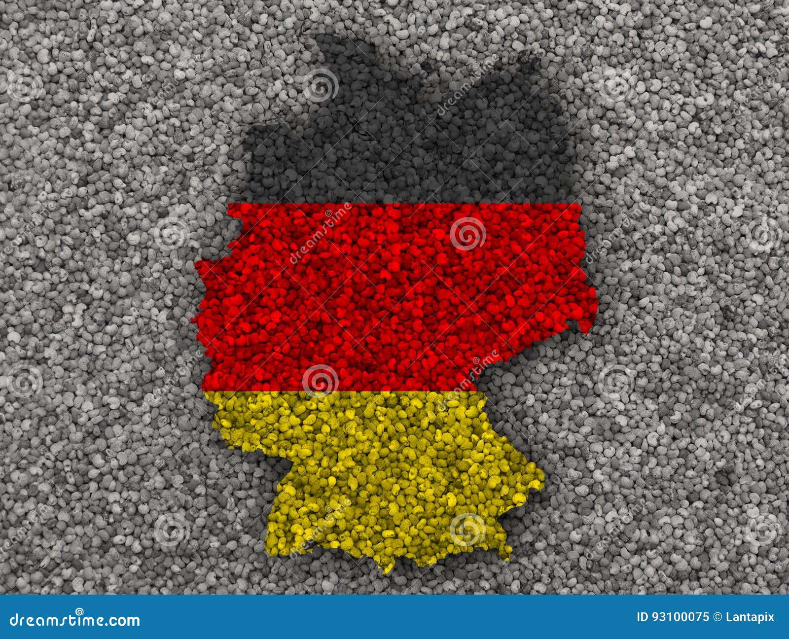 Textured Map of Germany in Nice Colors Stock Image - Image of grain ...