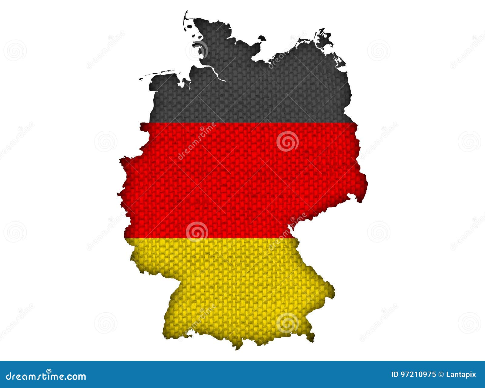 Textured Map of Germany in Nice Colors Stock Illustration ...
