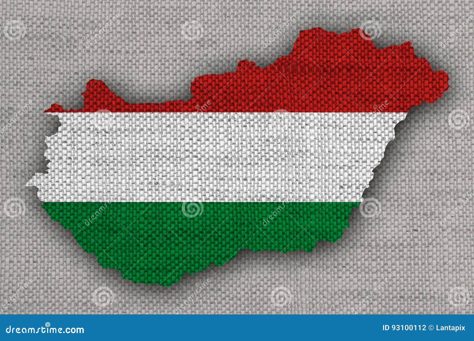 Textured Map of Hungary in Nice Colors Stock Photo - Image of texture ...