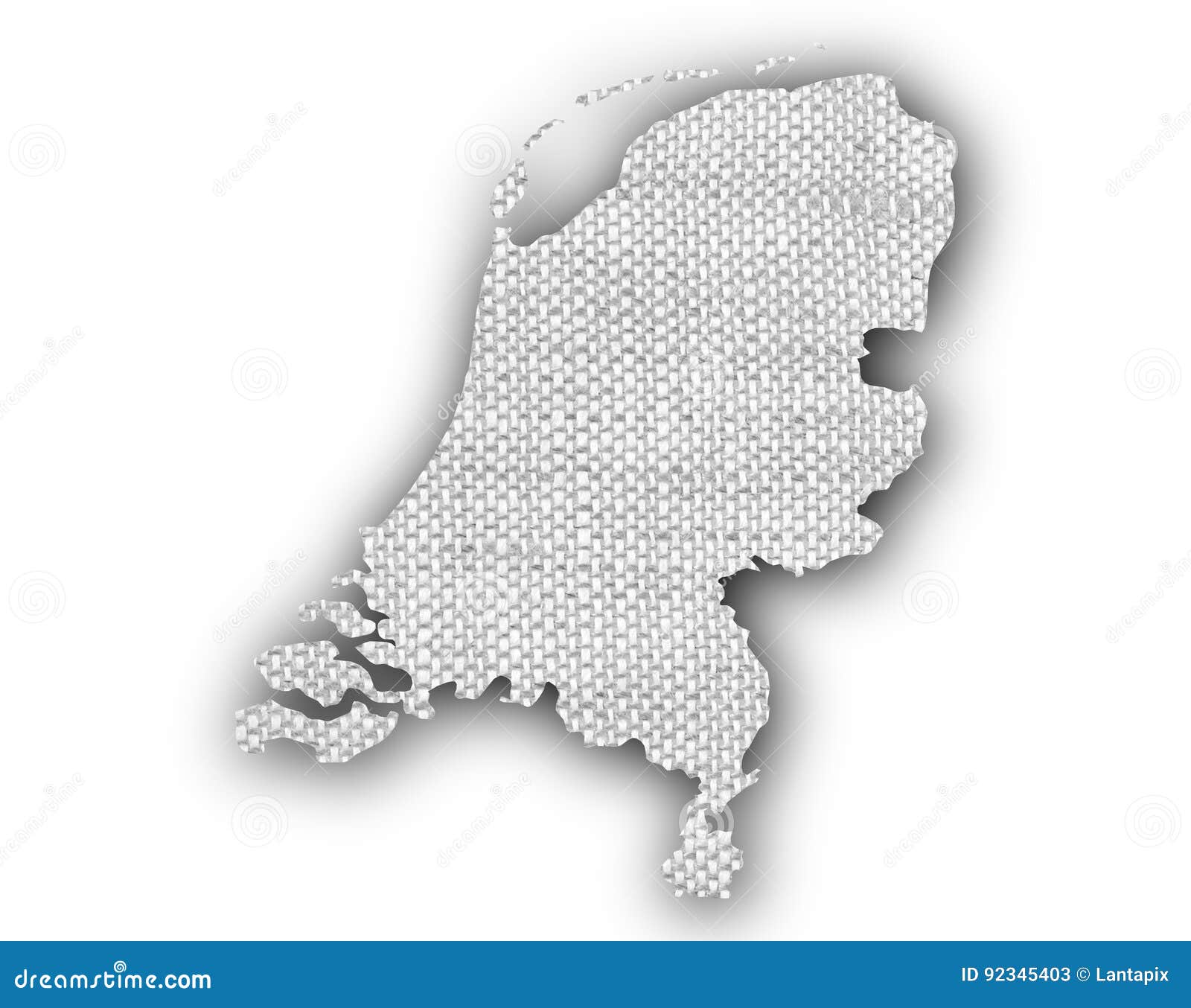 Textured Map of the Netherlands in Nice Colors Stock Illustration ...