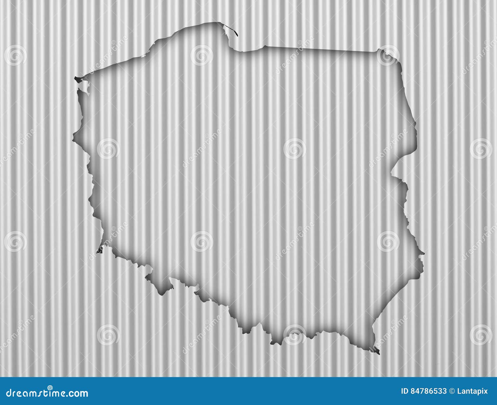 Textured Map of Poland in Nice Colors Stock Illustration - Illustration ...