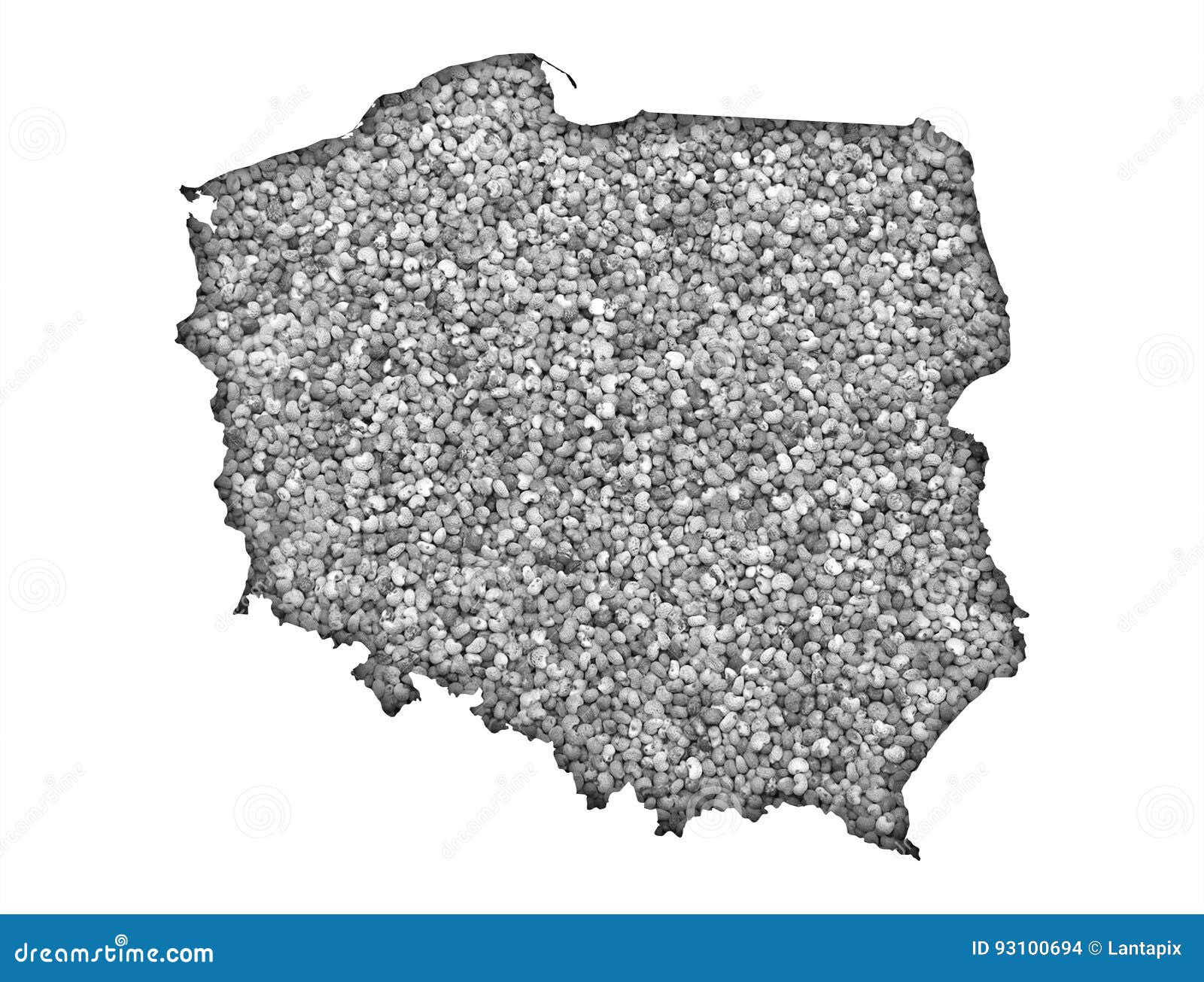 Textured Map of Poland in Nice Colors Stock Photo - Image of country ...