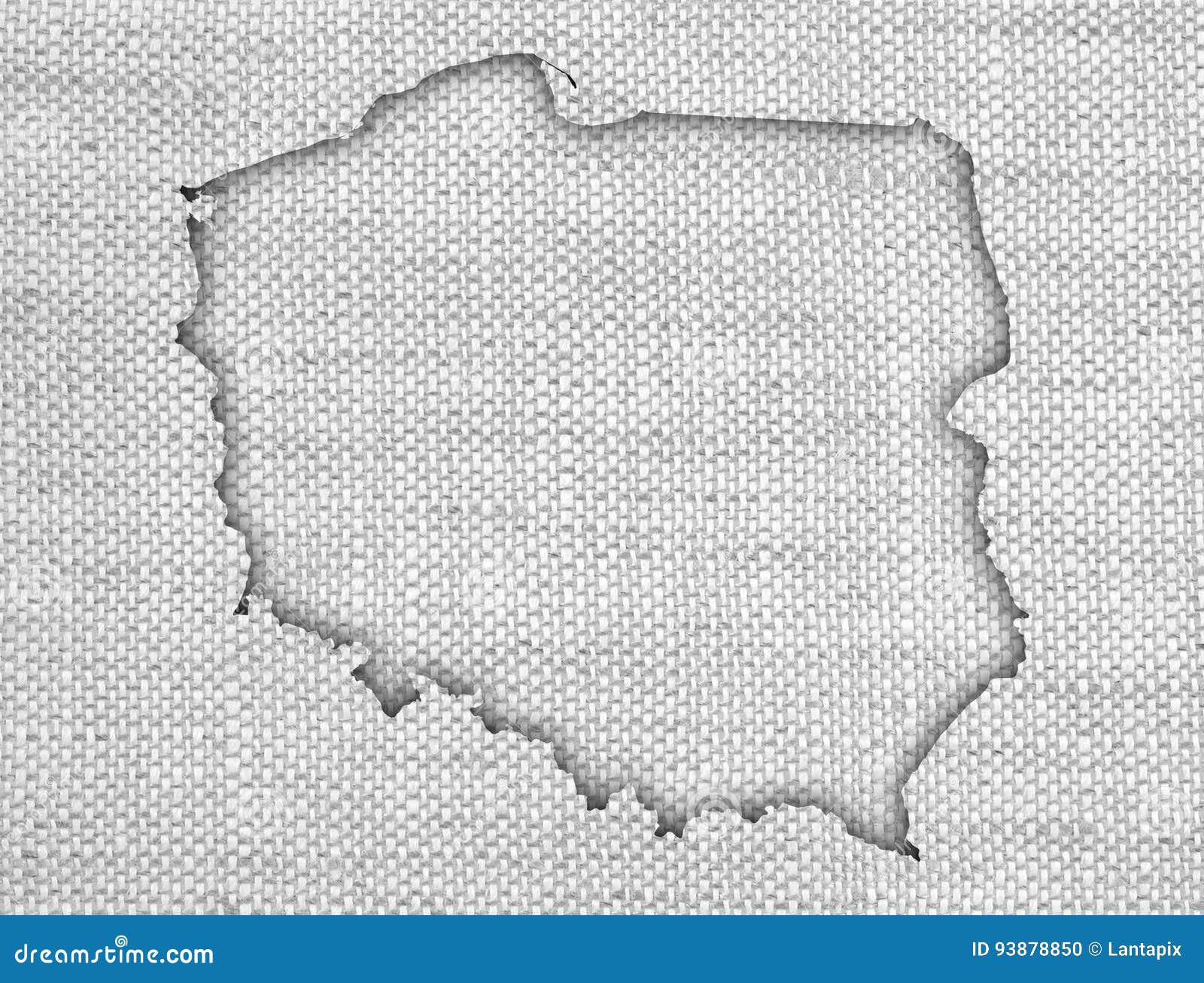 Textured Map of Poland in Nice Colors Stock Illustration - Illustration ...