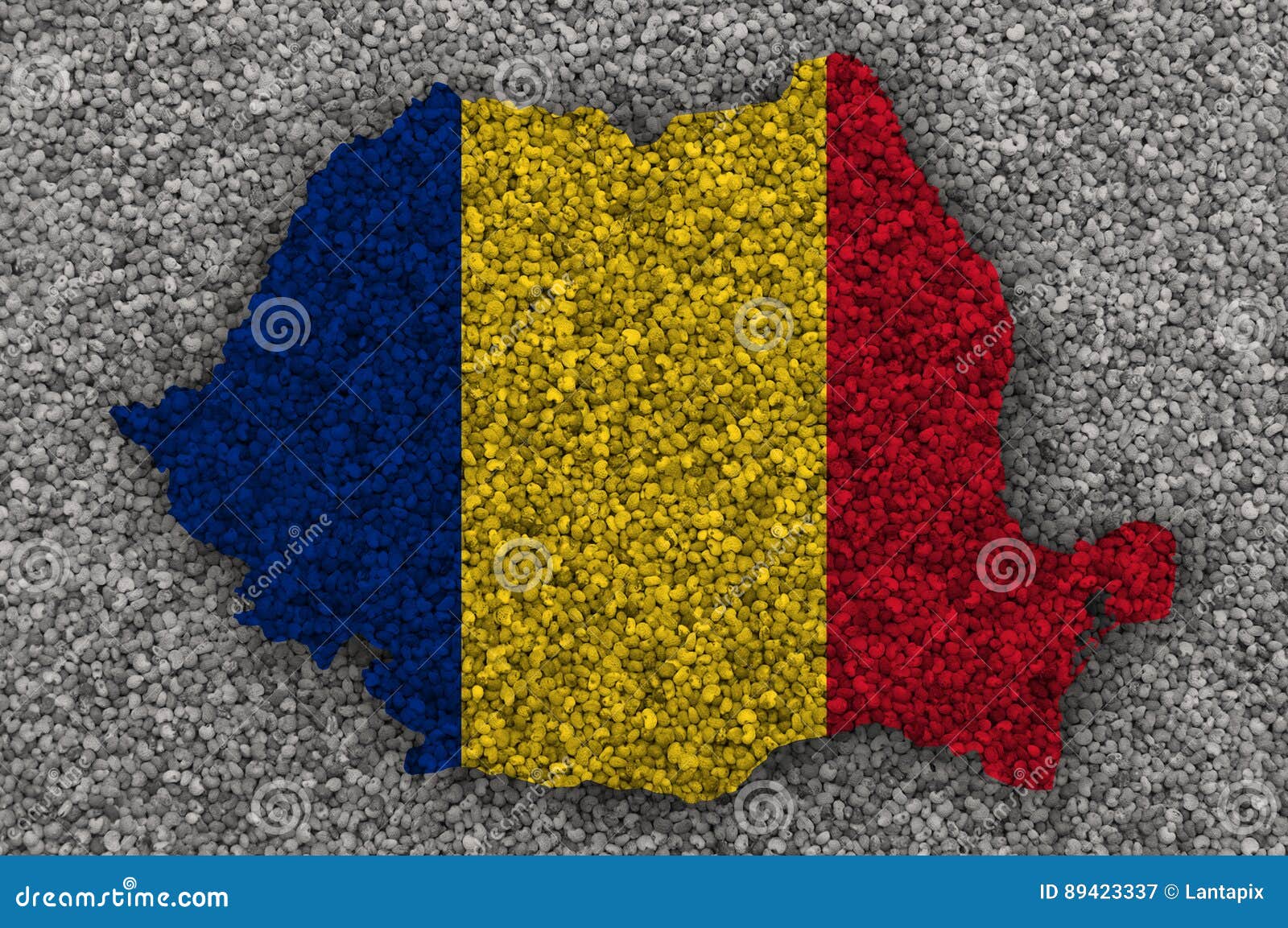 Textured Map of Romania in Nice Colors Stock Image - Image of nation ...