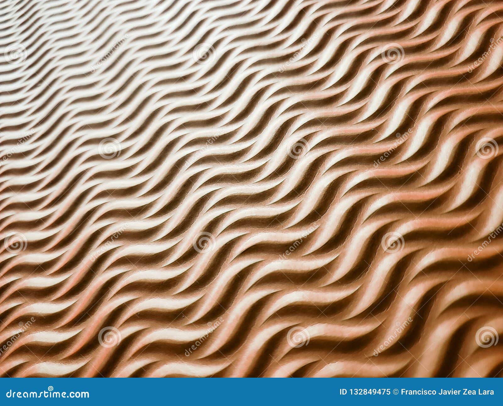 Approach To Plastic with Wavy Design in Brown Color, Background and ...