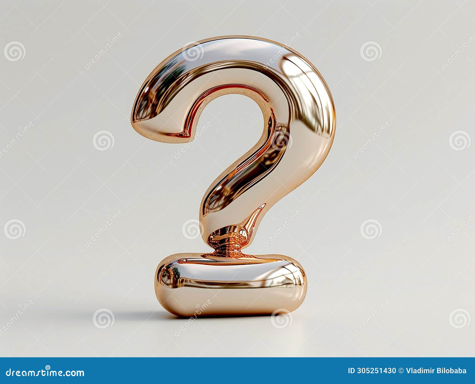 Textured Metal 3D Question Mark on a Light Background Stock ...