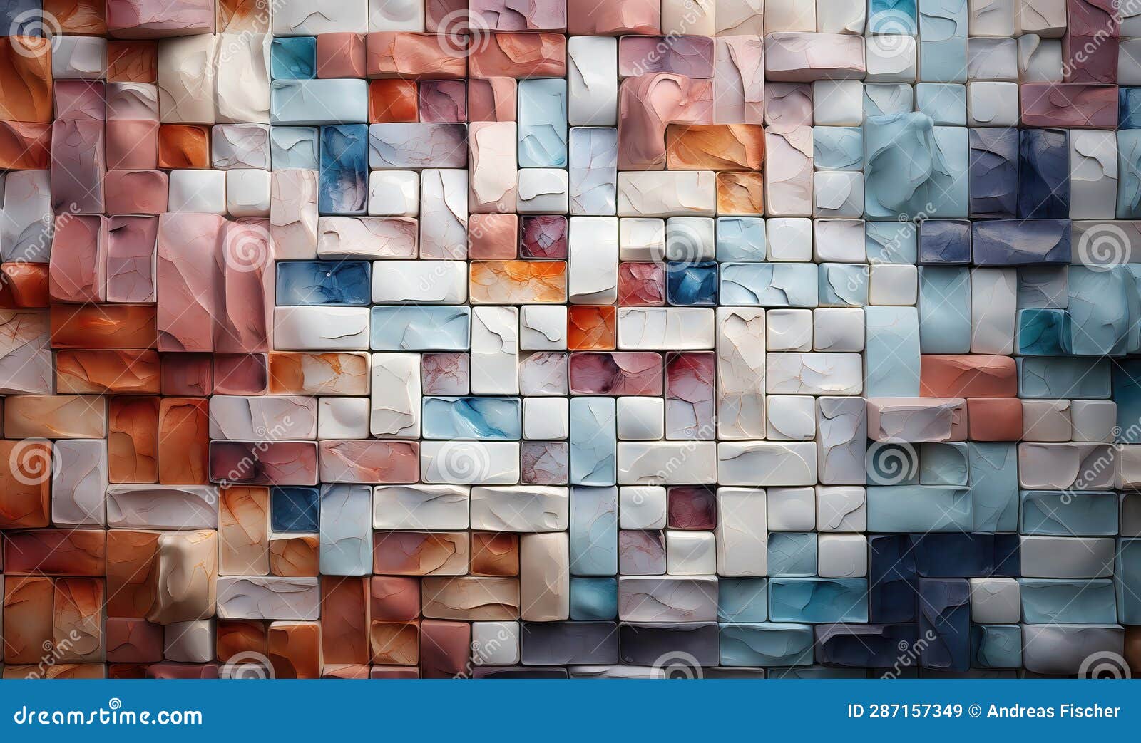 Textured Multi-colored Background from Rectangles of Different Sizes ...