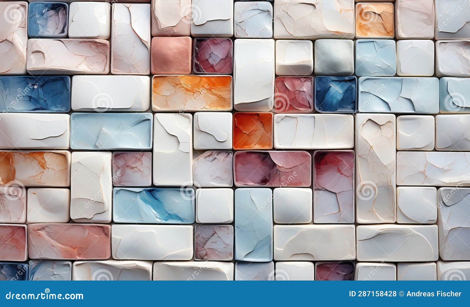 Textured Multi-colored Background from Rectangles of Different Sizes ...