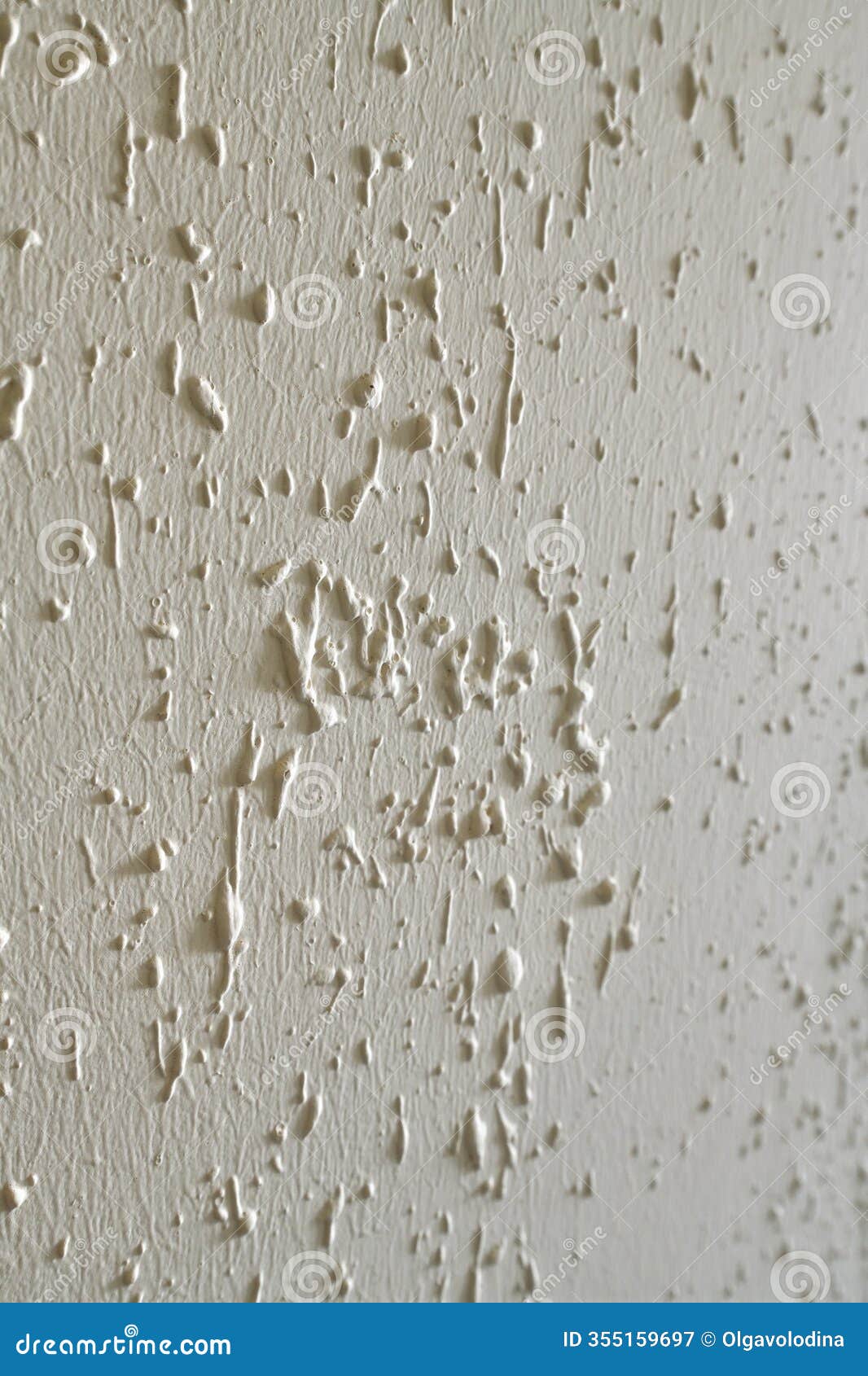 Textured Paint for an Interior Wall Work Stock Image - Image of ...