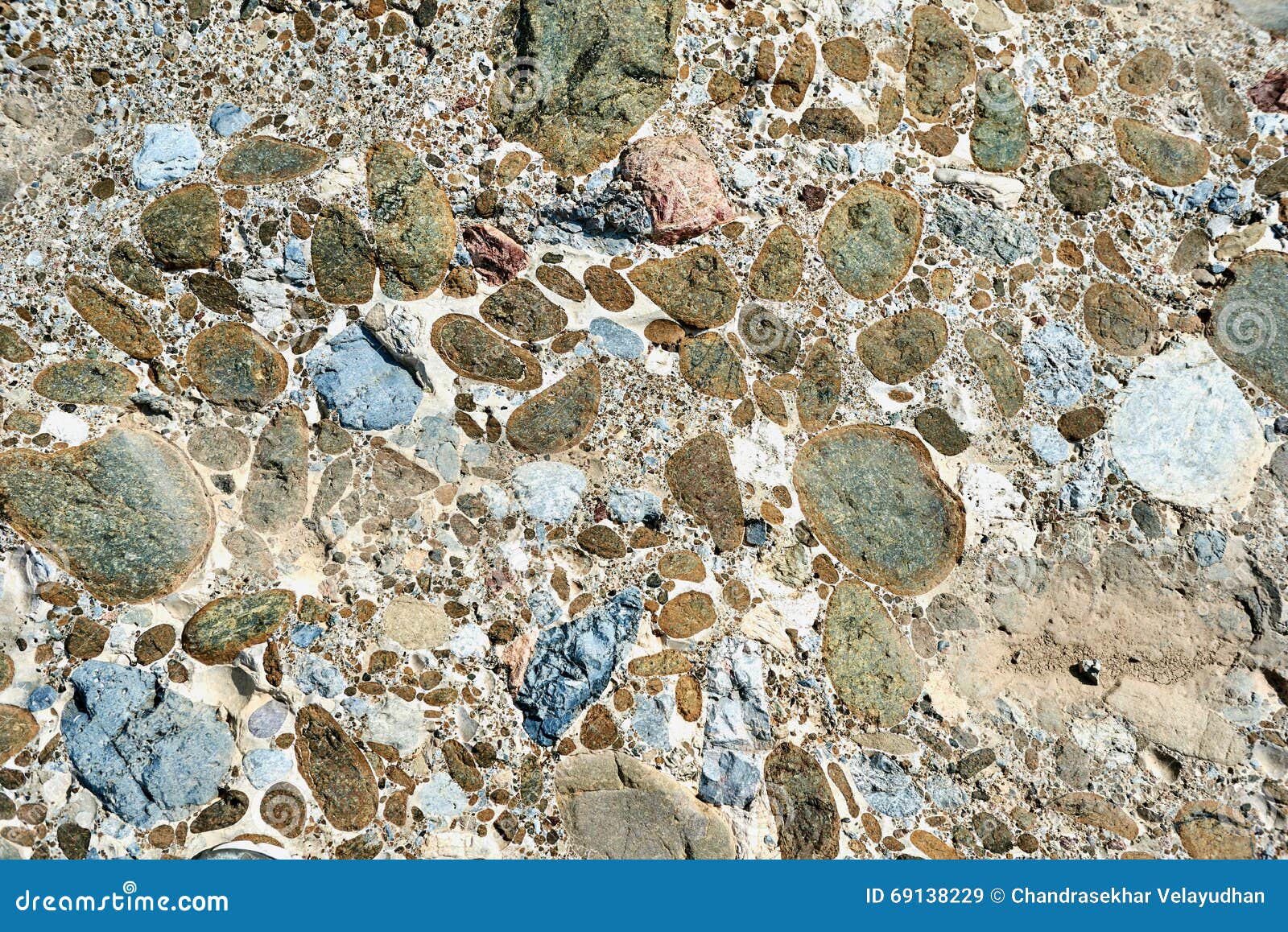 Textured Pattern of Aggregates and Pebbles of Various Sizes Stock Image ...