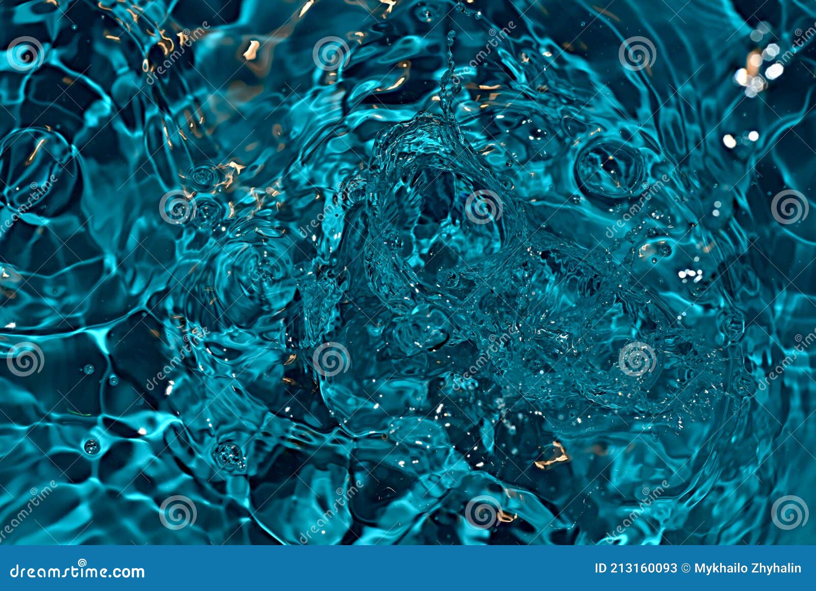 Textured Pattern of Blue Water Surface Stock Image - Image of gray ...