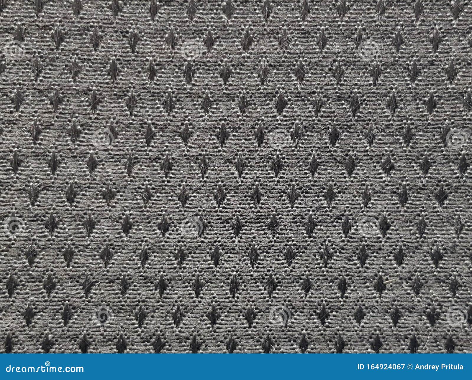 Textured Pattern in the Form of Lozenges of Gray Fabric. Weave Threads ...