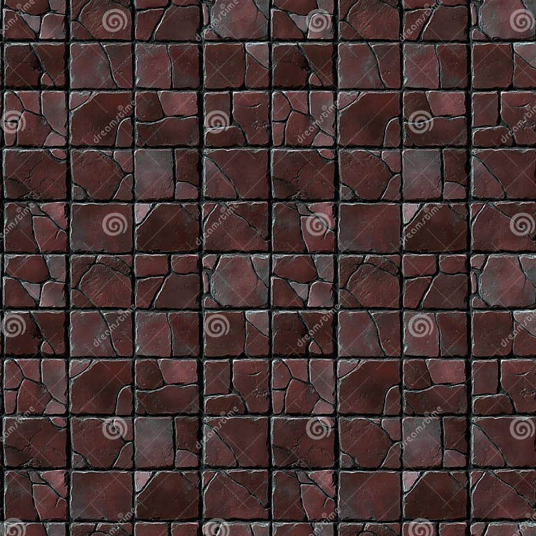 Textured Pattern of Interlocking Dark Stone Tiles with Subtle Cracks ...