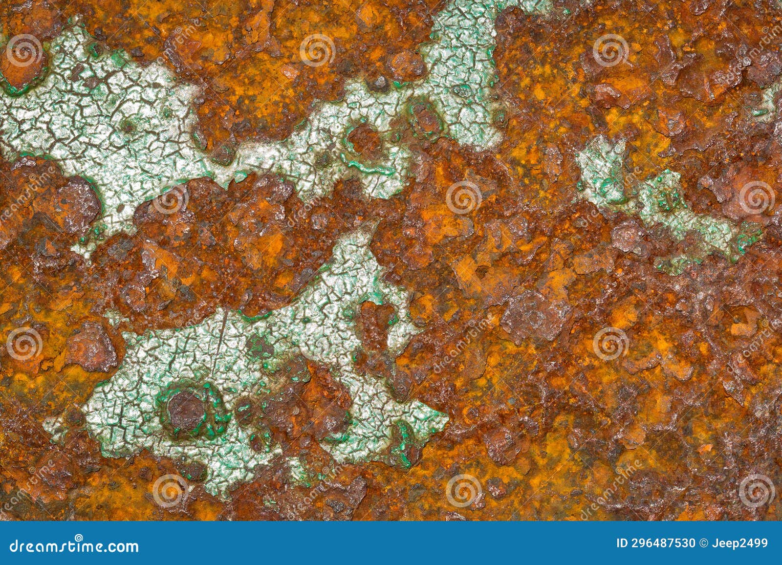 Pattern of iron rust. stock photo. Image of steel, backgrounds - 296487530