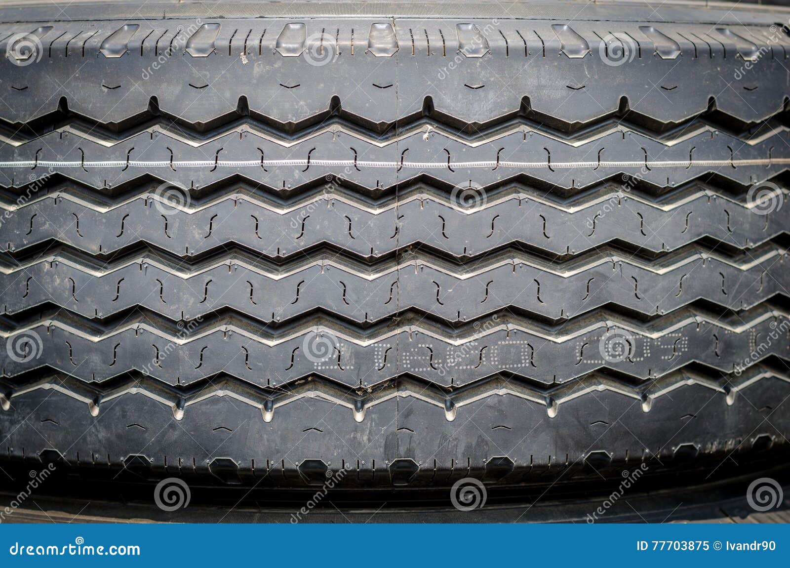 Textured Pattern of a New Truck Tire Background Stock Image - Image of ...