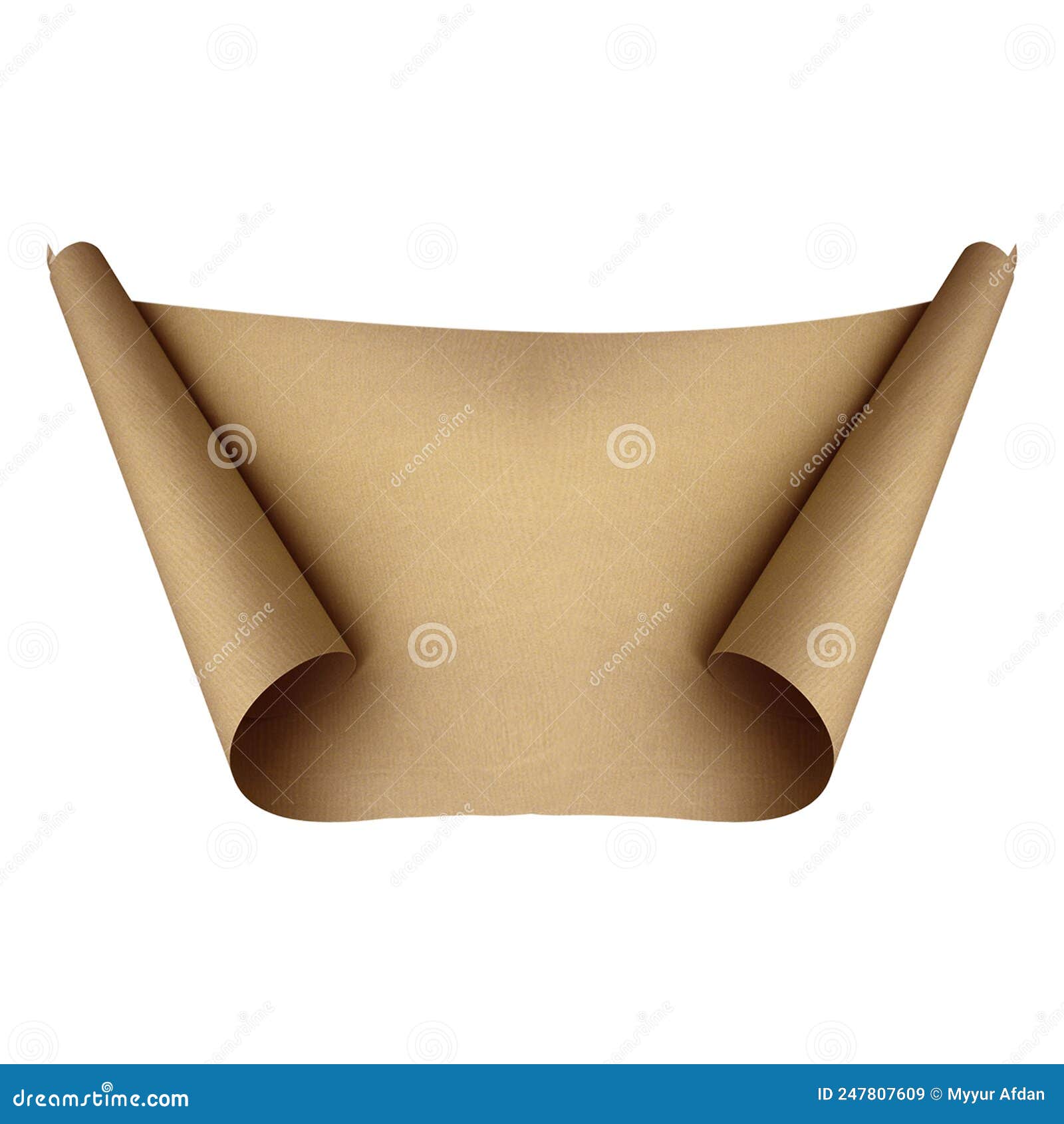 Textured Patterned Scroll Brown Old Paper Roll Stock Illustration ...