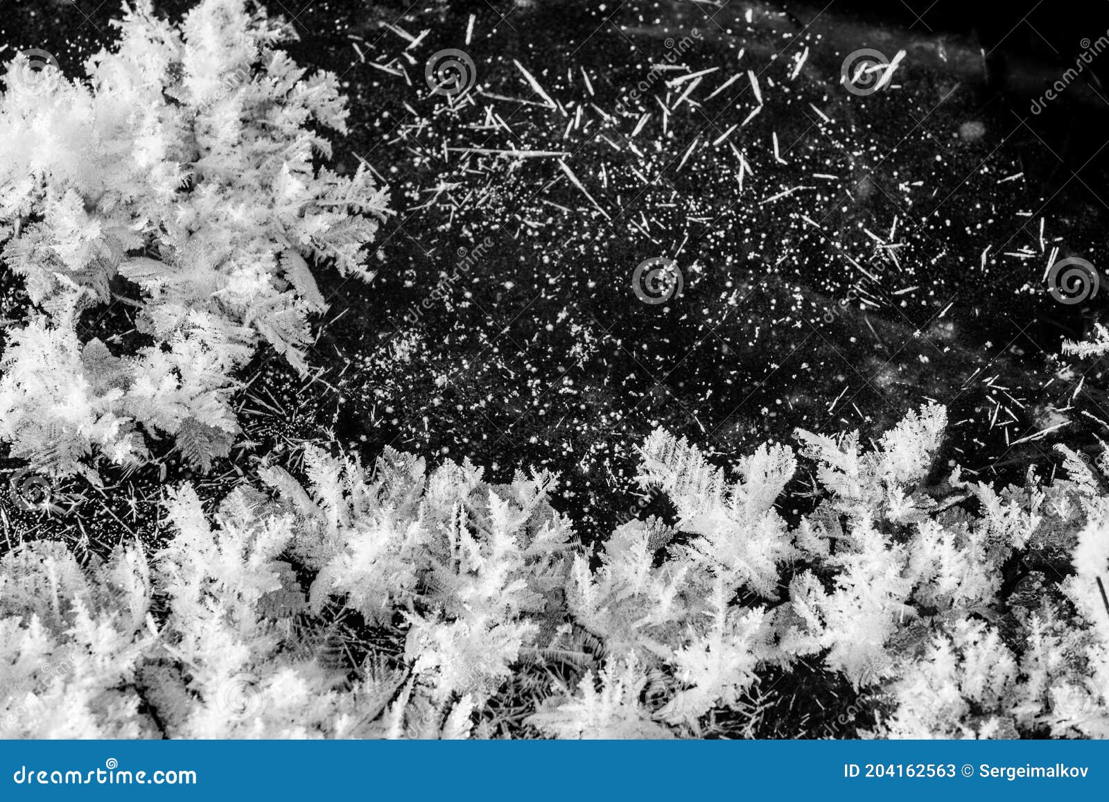 Textured Patterns on Melted Ice Stock Image - Image of outdoors, summer ...