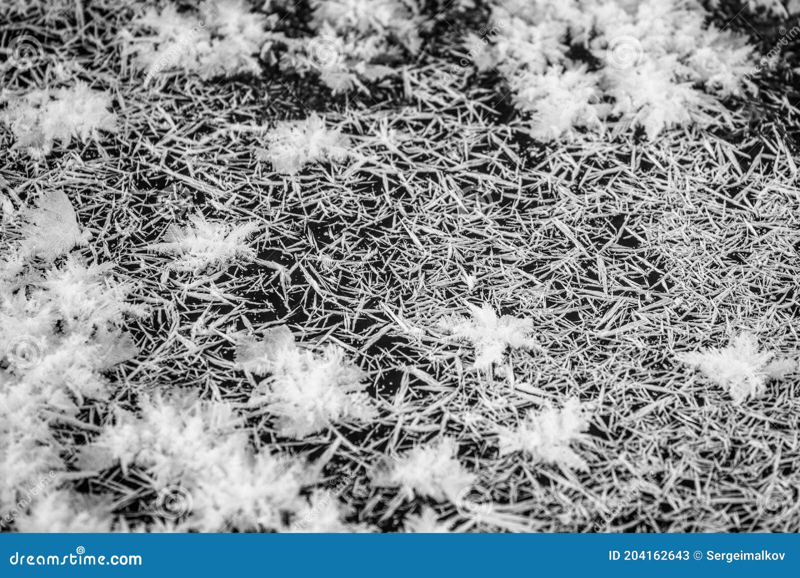 Textured Patterns on Melted Ice Stock Image - Image of path, melted ...