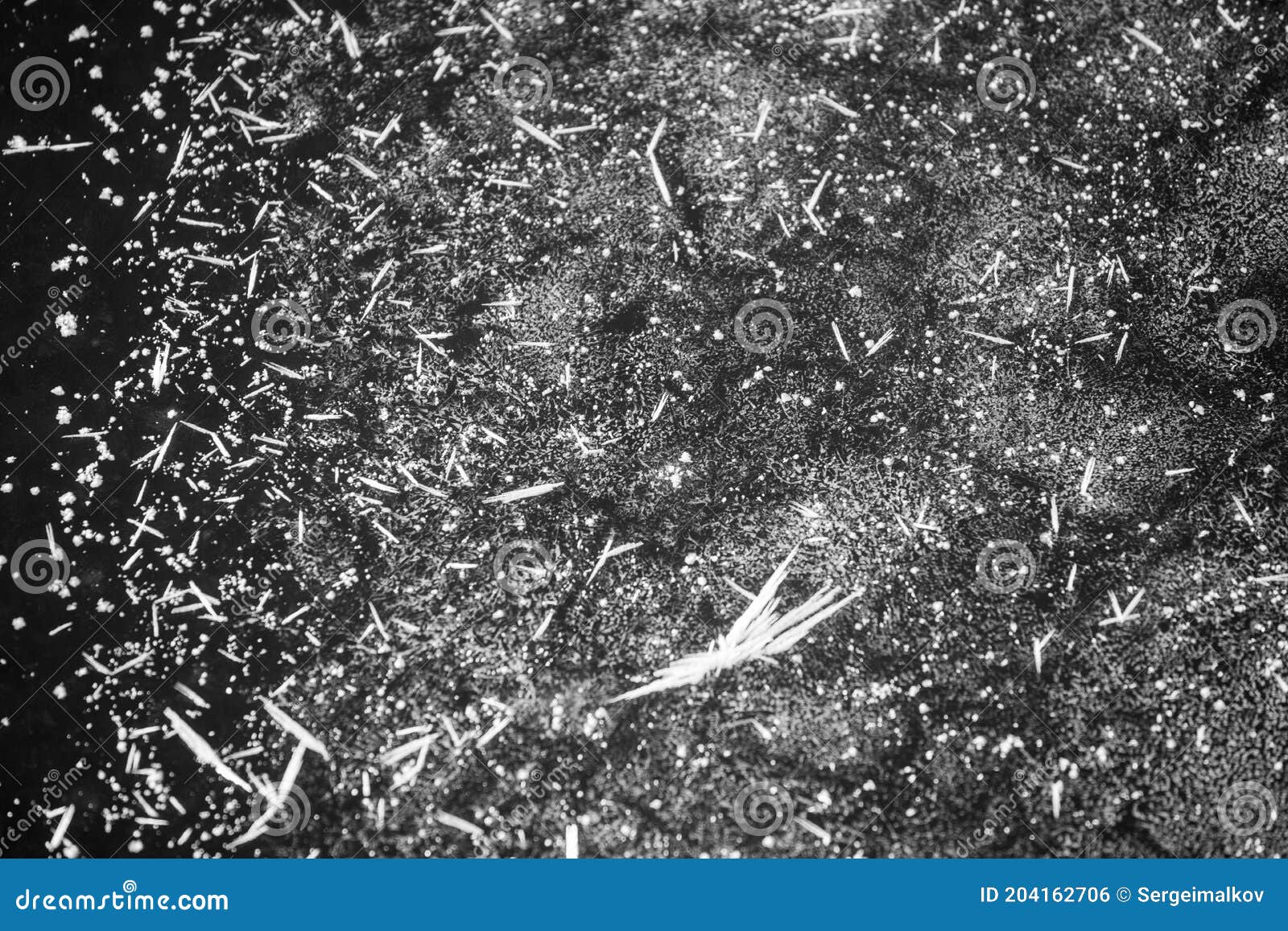 Textured Patterns on Melted Ice Stock Photo - Image of path, hiker ...