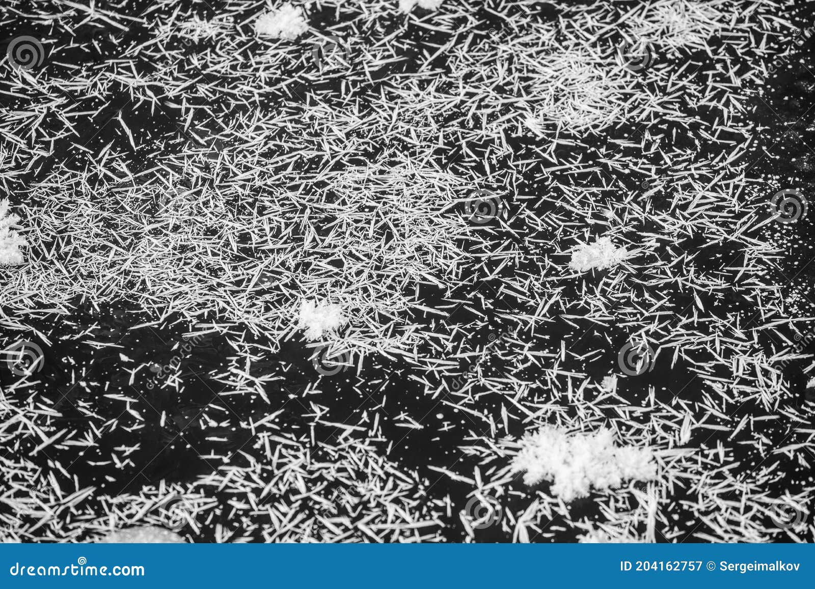 Textured Patterns on Melted Ice Stock Image - Image of holidays ...