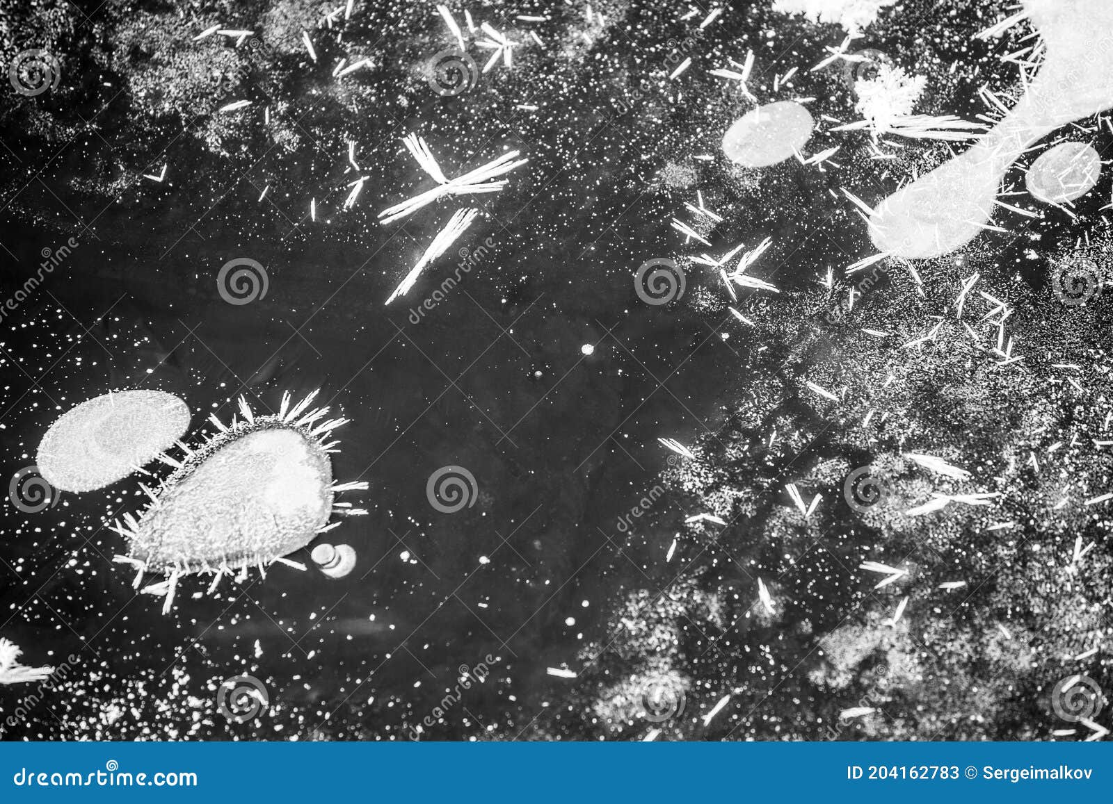 Textured Patterns on Melted Ice Stock Image - Image of active, book ...