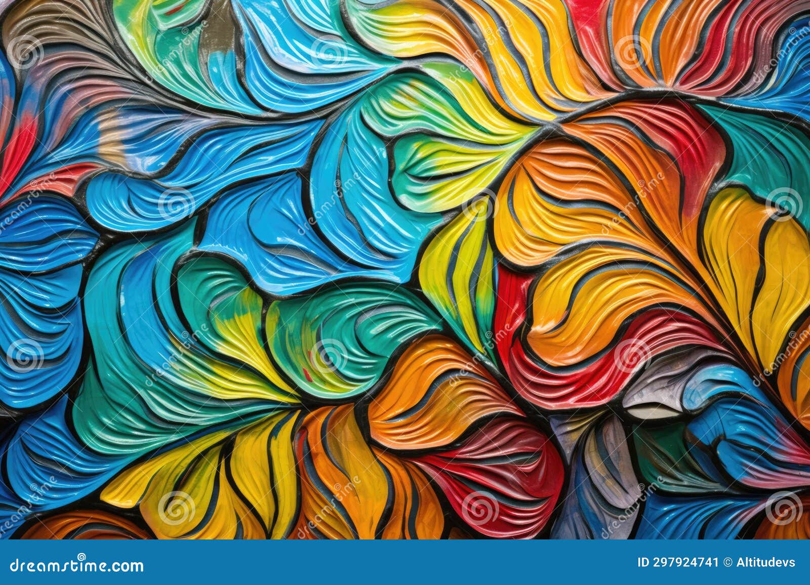 Textured Patterns of Oil Paint on Ceramic Tile Stock Image - Image of ...