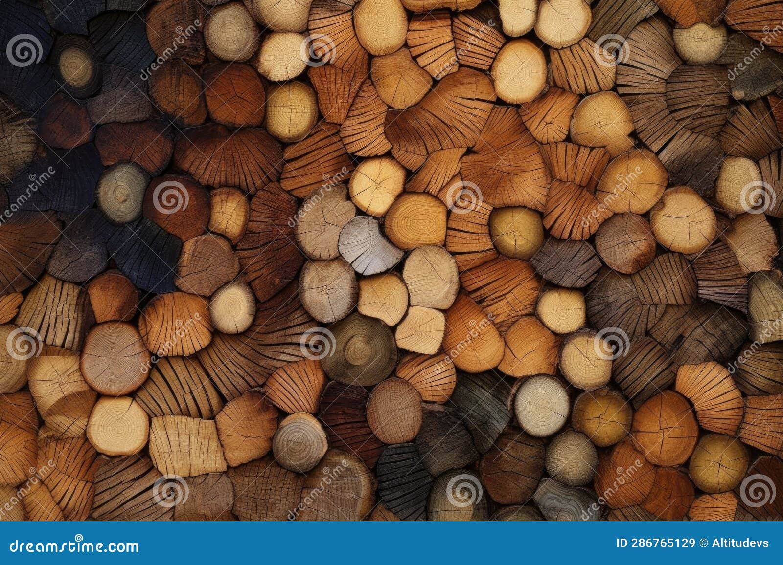 Textured Patterns of Split Firewood Ends Stock Image - Image of wood ...