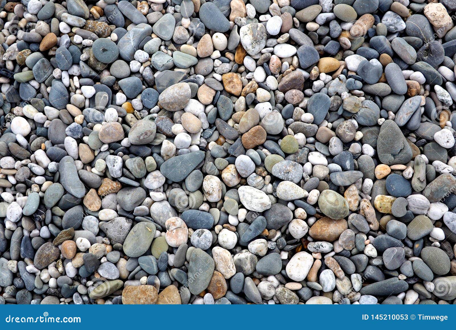 Textured Pebbles on a Rocky Beach, from Above Stock Image - Image of ...