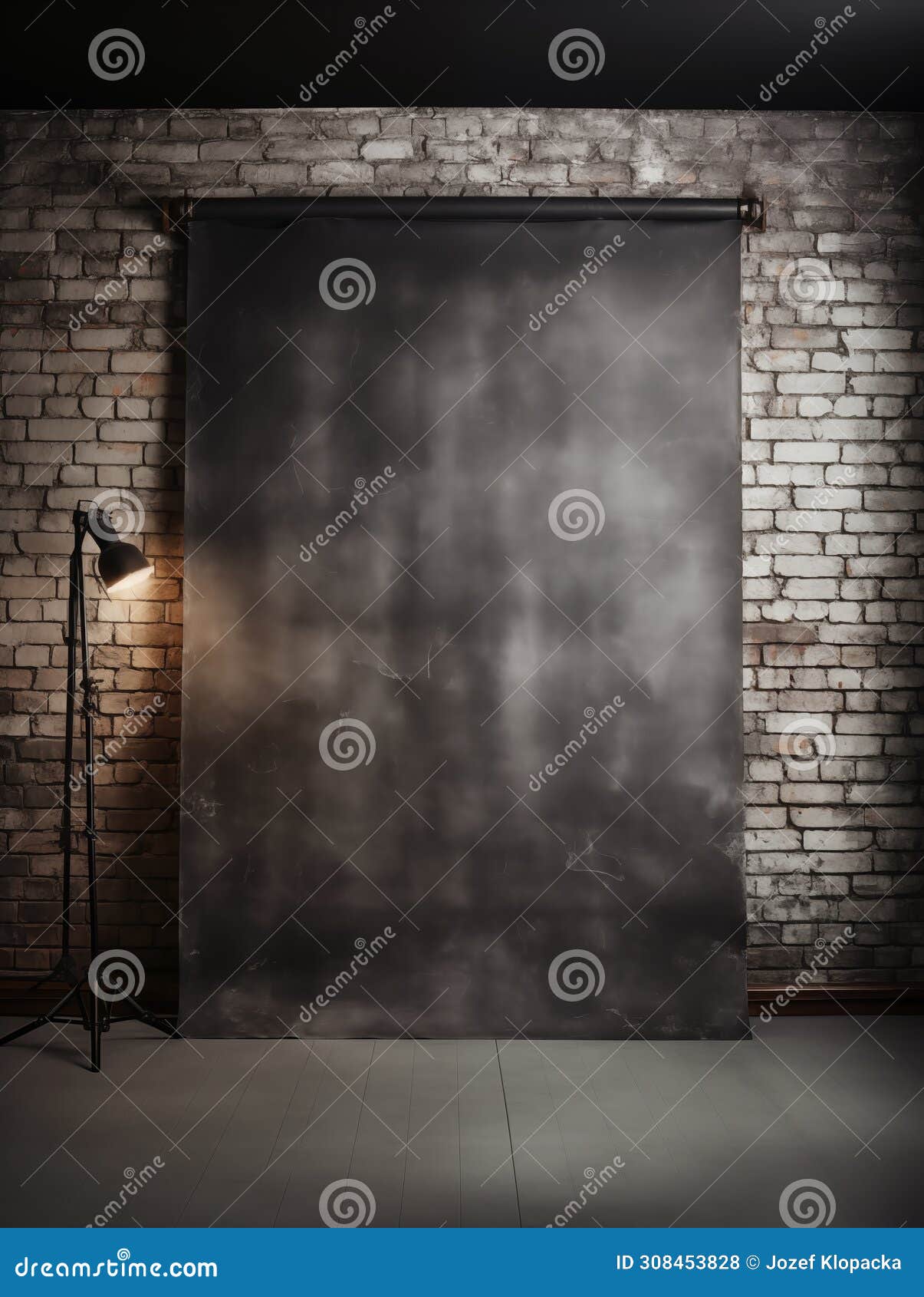 Textured Photo Atelier Background, with Atelier Softbox Lights on the ...