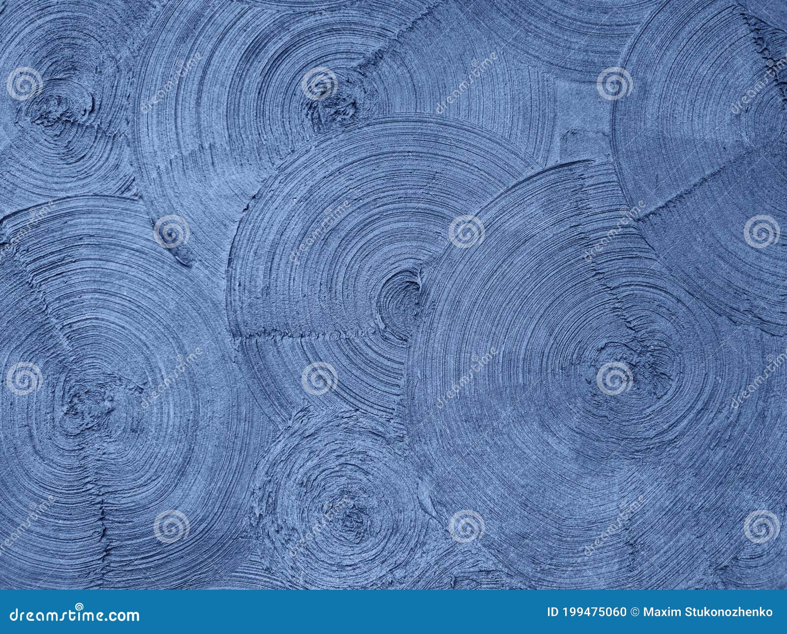 Textured Plaster in the Form of Intersecting Circles. Wall Decoration ...