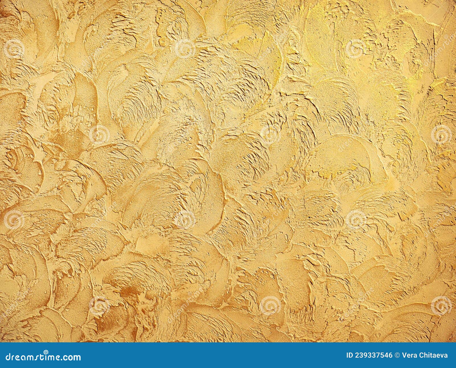 Textured Plaster, Rough Gold Background for Your Design. Abstract ...