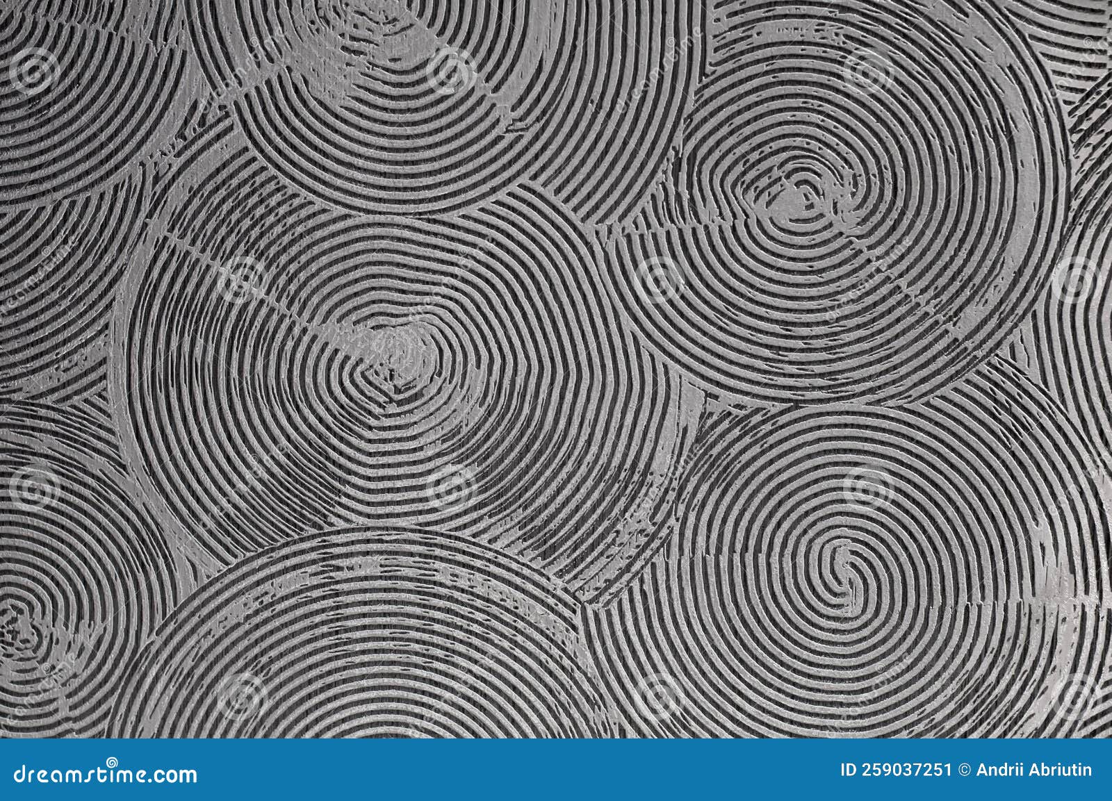 Textured Plaster for Walls, Patterns in the Form of Rings. the Texture ...