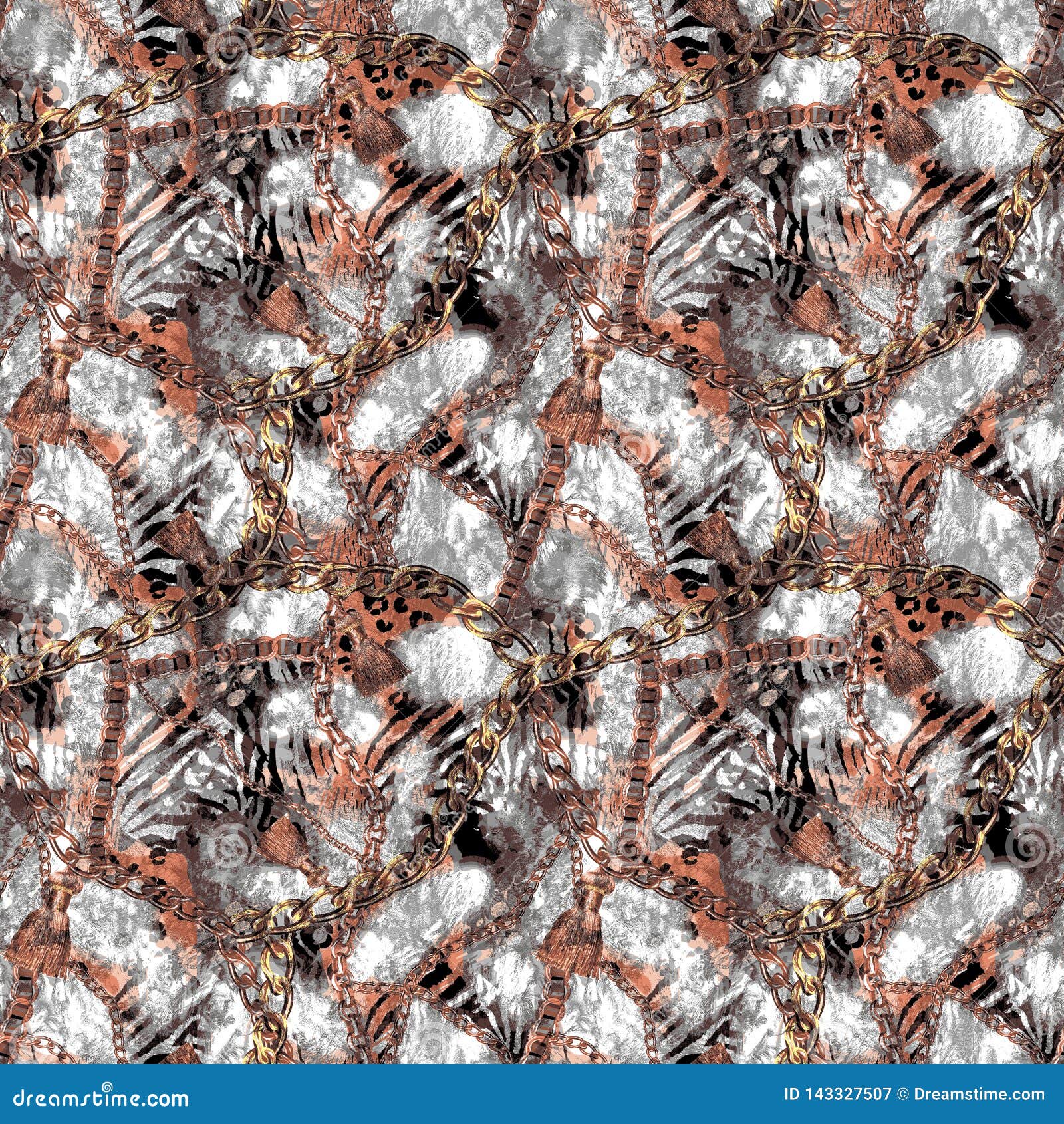 Textured Printing Design. Animal Pattern. Stock Illustration ...